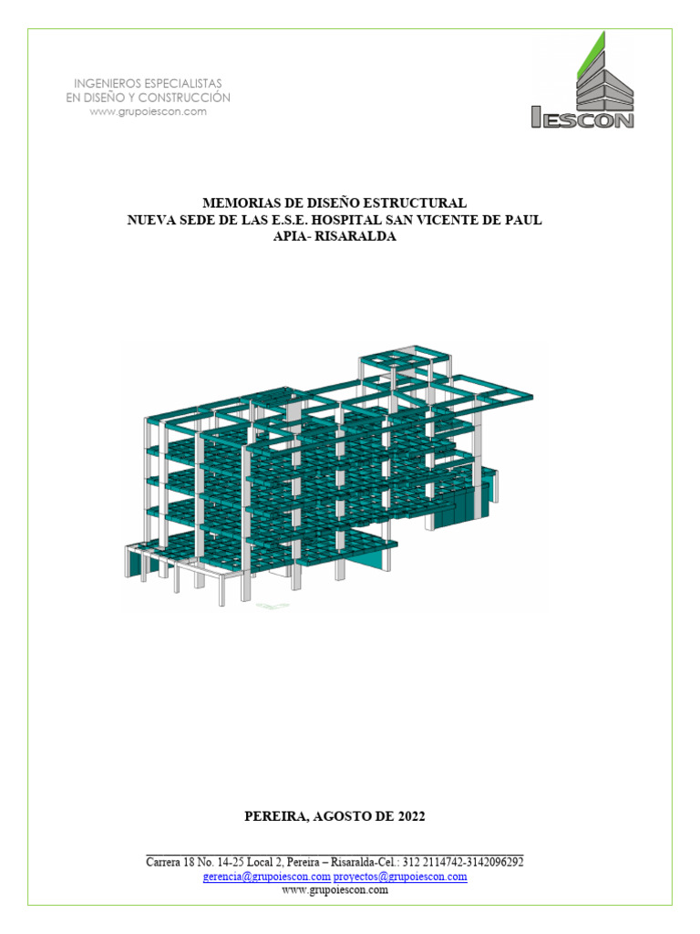 2022-09-29 Memorias Hospital Apia | PDF | Rigidez | Mecánica