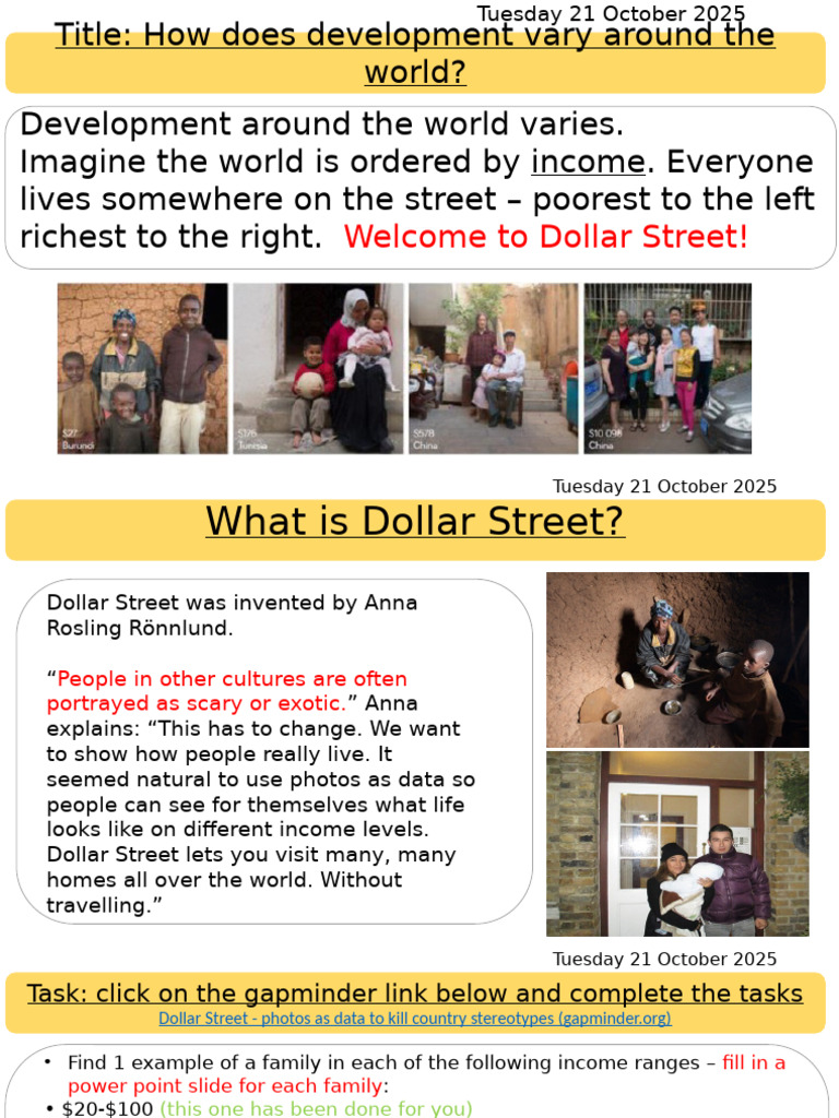 Welcome To Dollar Street! | PDF