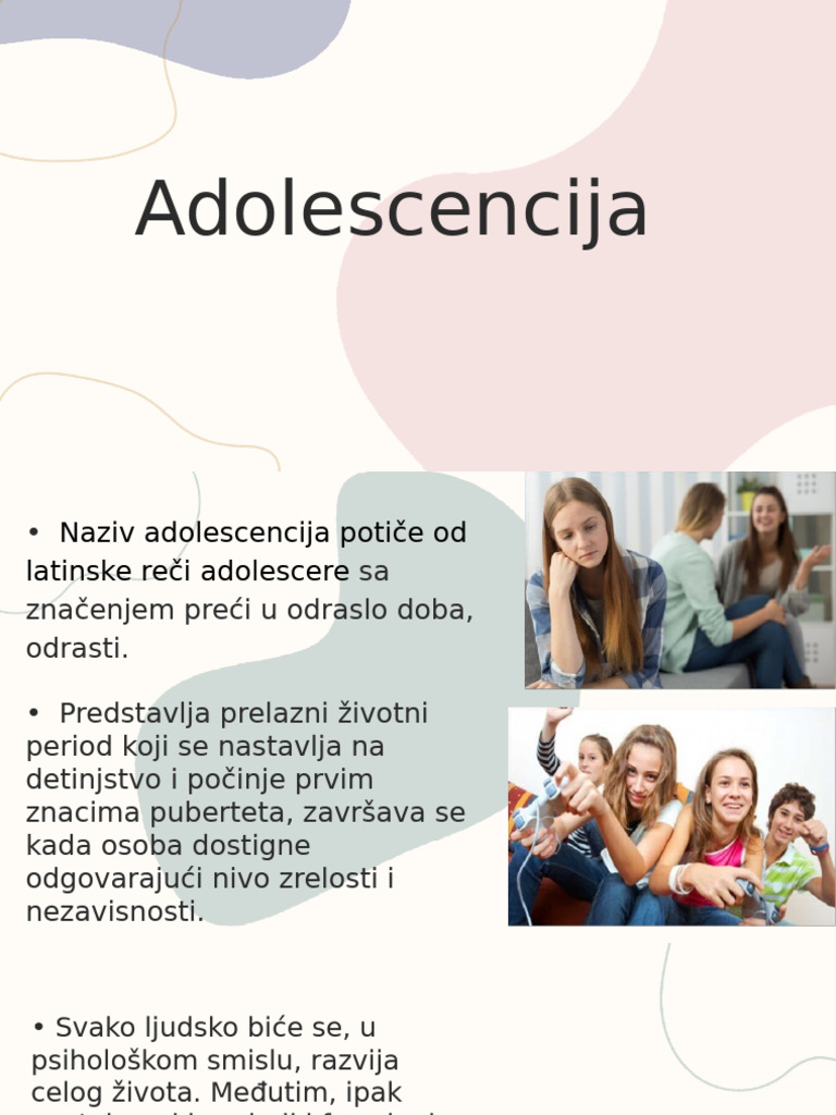 Adolescencija | PDF