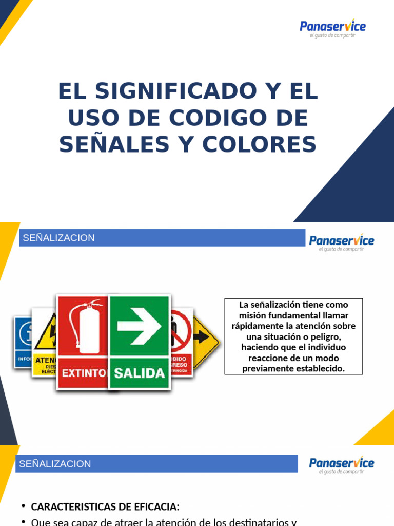 El Significado y El Uso de Codigo de Señales y Colores | PDF