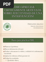 Criterios de la Escala PEDro en Español | PDF | Tamaño del efecto ...