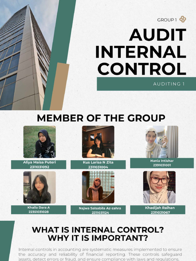 Group 1 - Internal Control | PDF