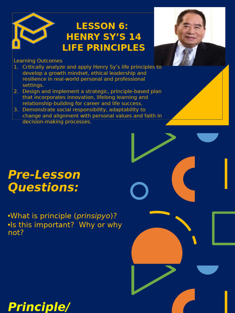 Henry Sy's 14 Life Principles Explained | PDF