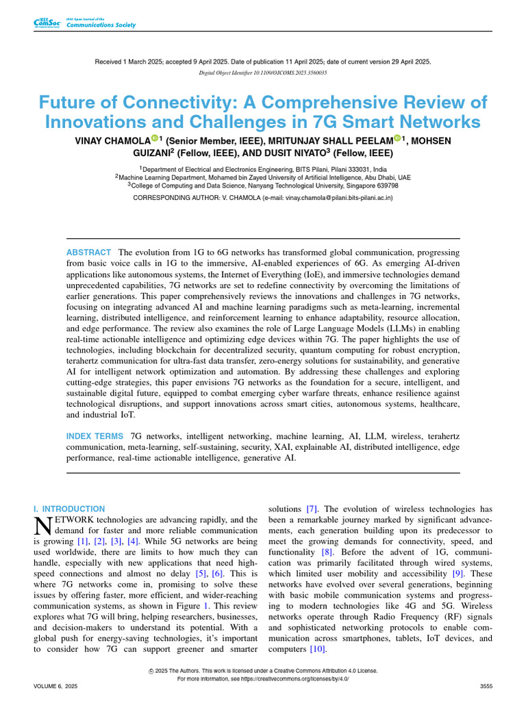 Innovations and Challenges in 7G Networks | PDF | 4 G | Computer Network