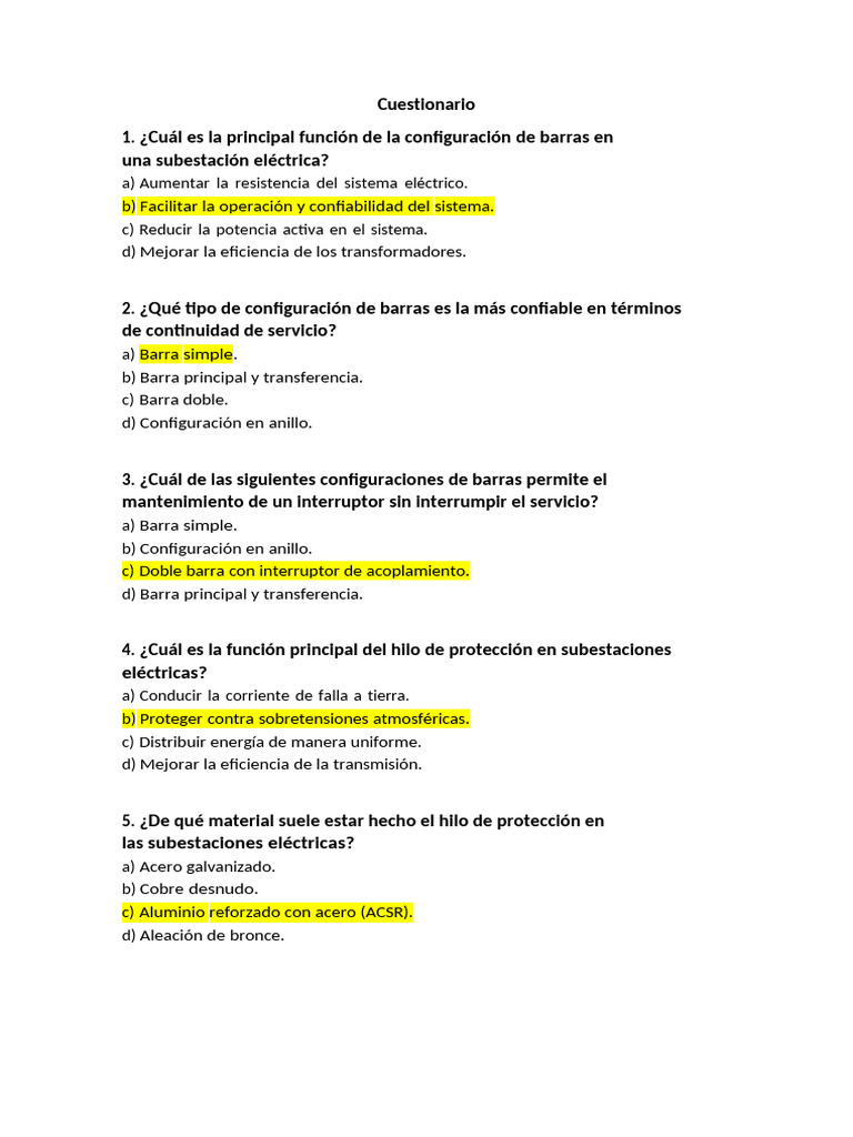 Cuestionario Clase III | PDF