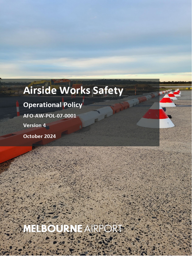 USE AFO-AW-POL-07-0001 - 4.0 - Airside Works Safety | PDF | Airport ...