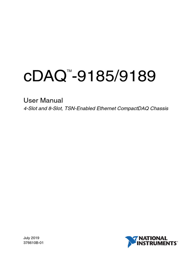 cDAQ-9185/9189 User Manual | PDF | Electrostatic Discharge ...