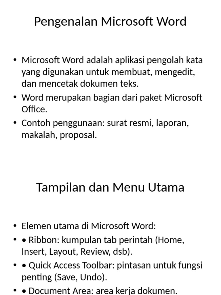 Microsoft Word Dan Excel | PDF
