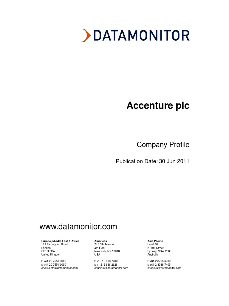 Accenture | PDF | Supply Chain Management | Enterprise Resource Planning