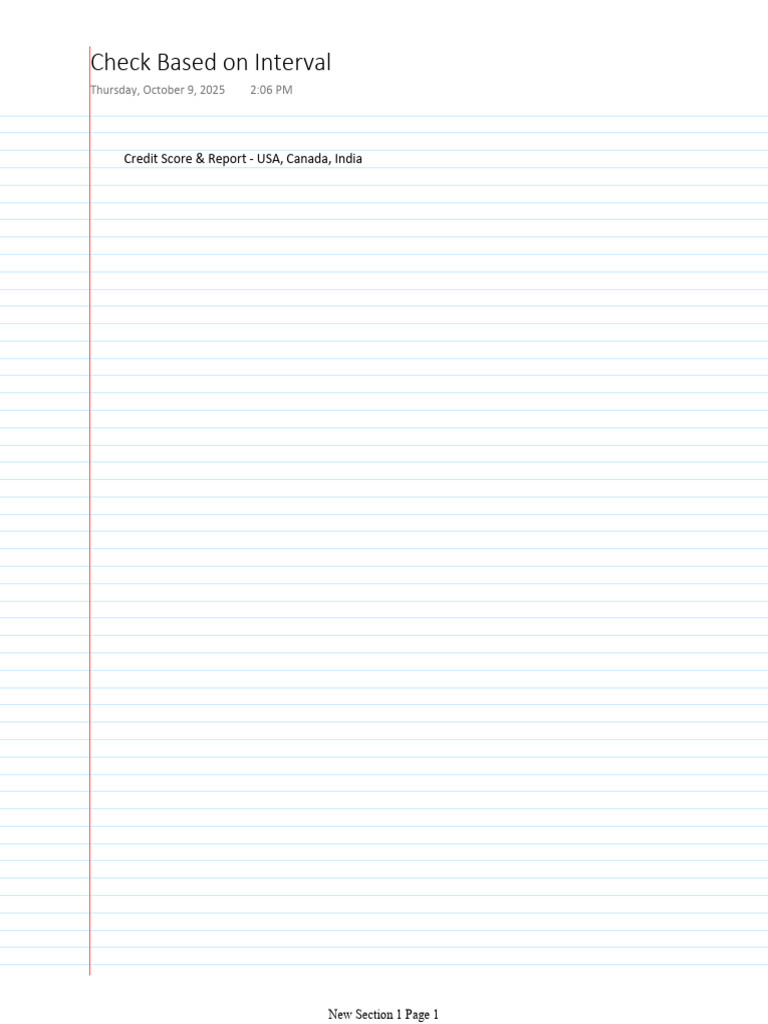 Check Based On Interval | PDF