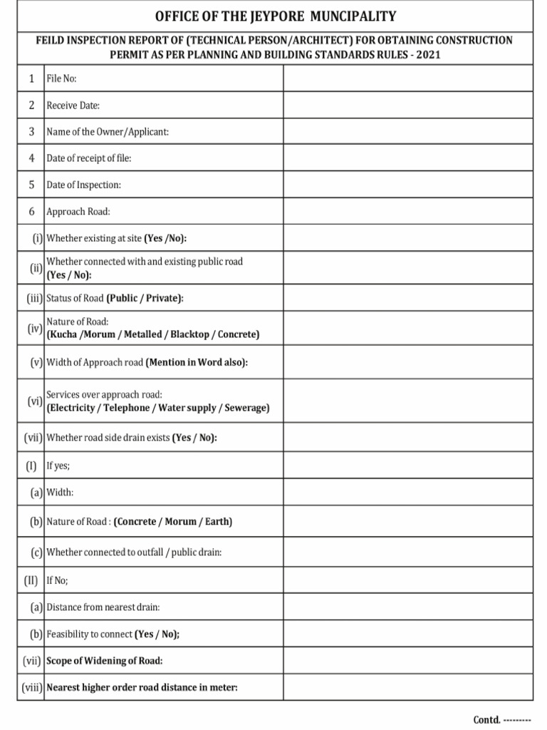 Field Inspection Report | PDF