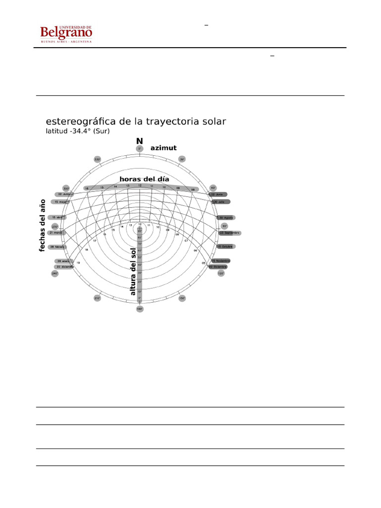 Diseño Bioambiental: Trayectoria Solar | PDF | Latitud | Longitud
