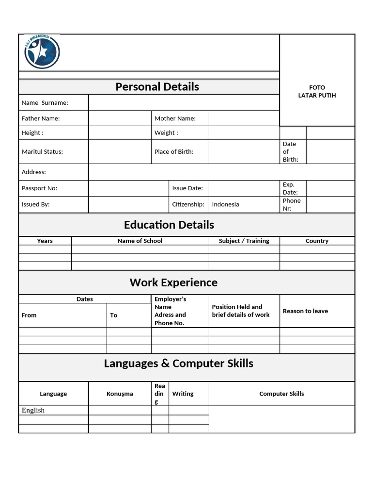 Form CV A&z Company | PDF
