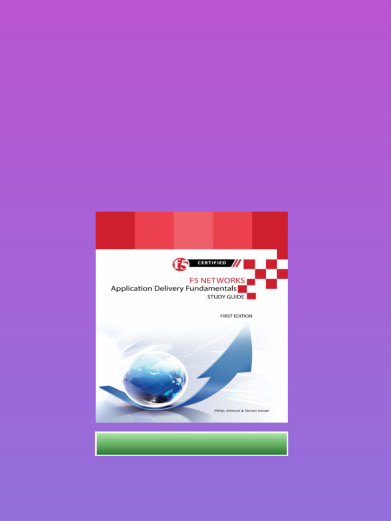 F5 Networks Application Delivery Fundamentals Study Guide Black And ...