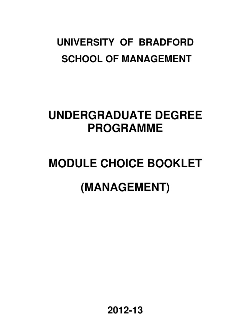12 Management Modules Booklet | PDF | Educational Assessment ...