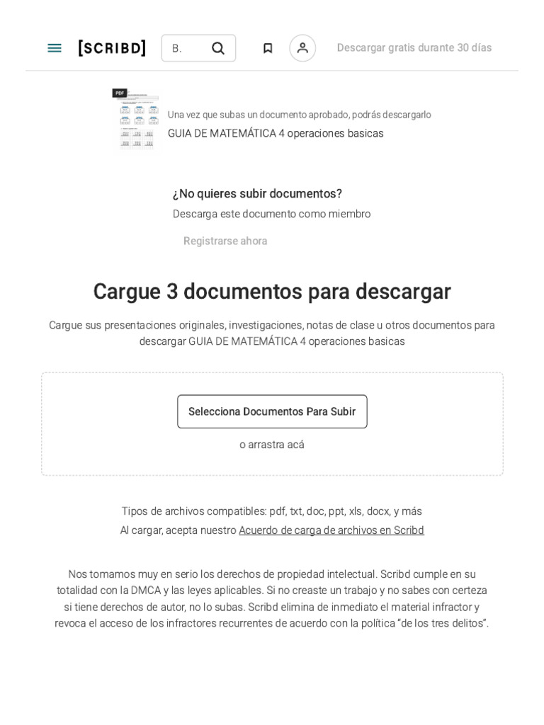 Suba Un Documento _ Scribd | PDF | Scribd | Facebook