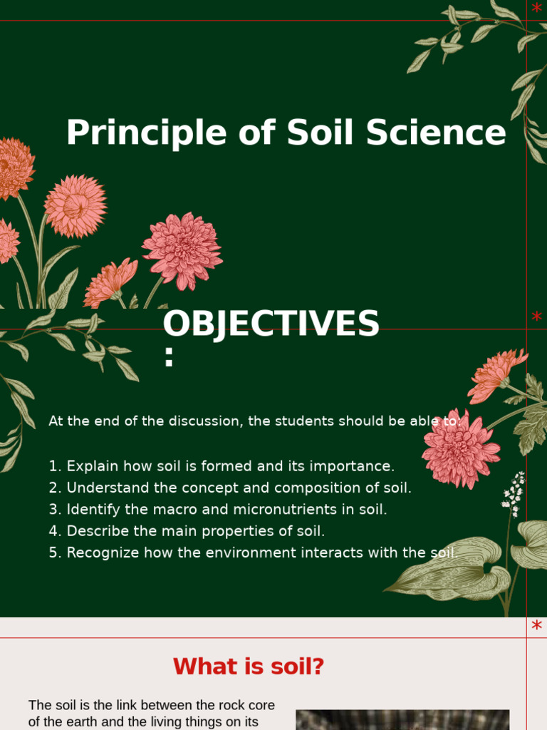Principle of Soil Science 1 | PDF | Soil | Plant Nutrition