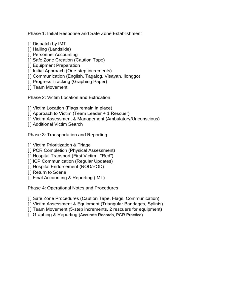 Landslide Checklist | PDF