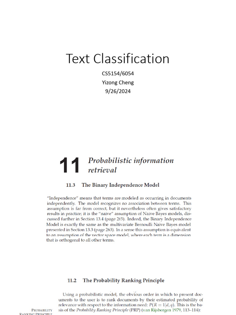 Text Classification | PDF | Data Mining | Machine Learning
