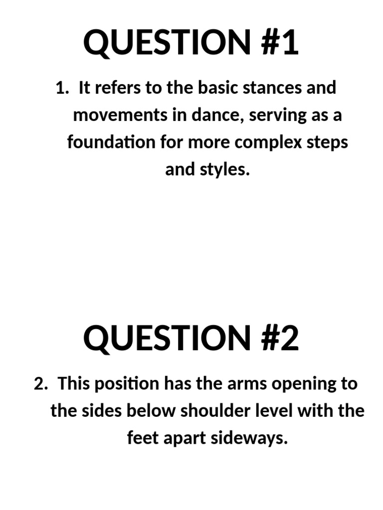 Basic Folk Dance Positions Explained | PDF