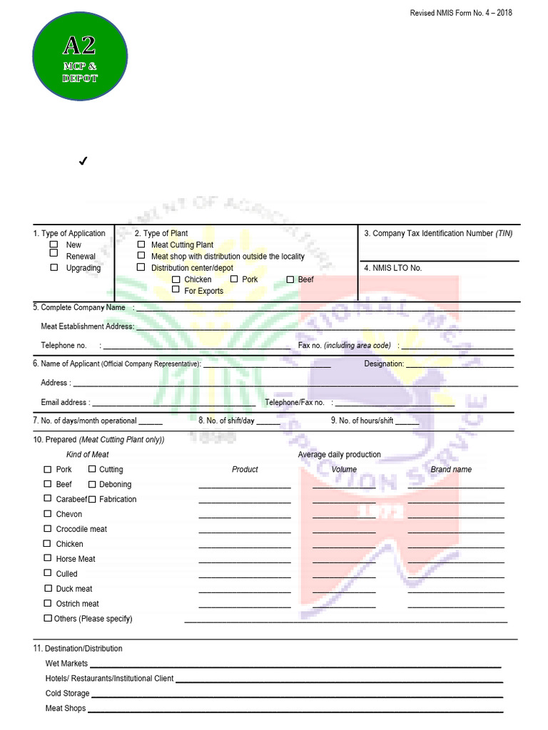 Application Form MCP Depot | PDF
