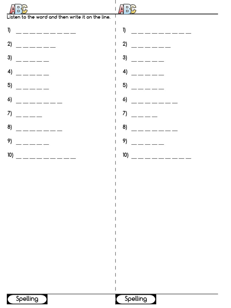 June Spelling Bee | PDF