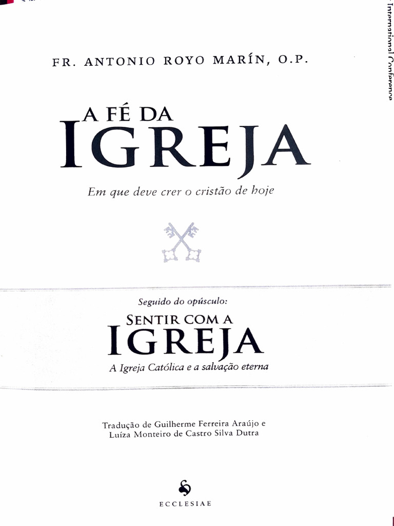 A Fé da Igreja: Doutrinas e Crenças | PDF | Maria, mãe de Jesus | Pecado
