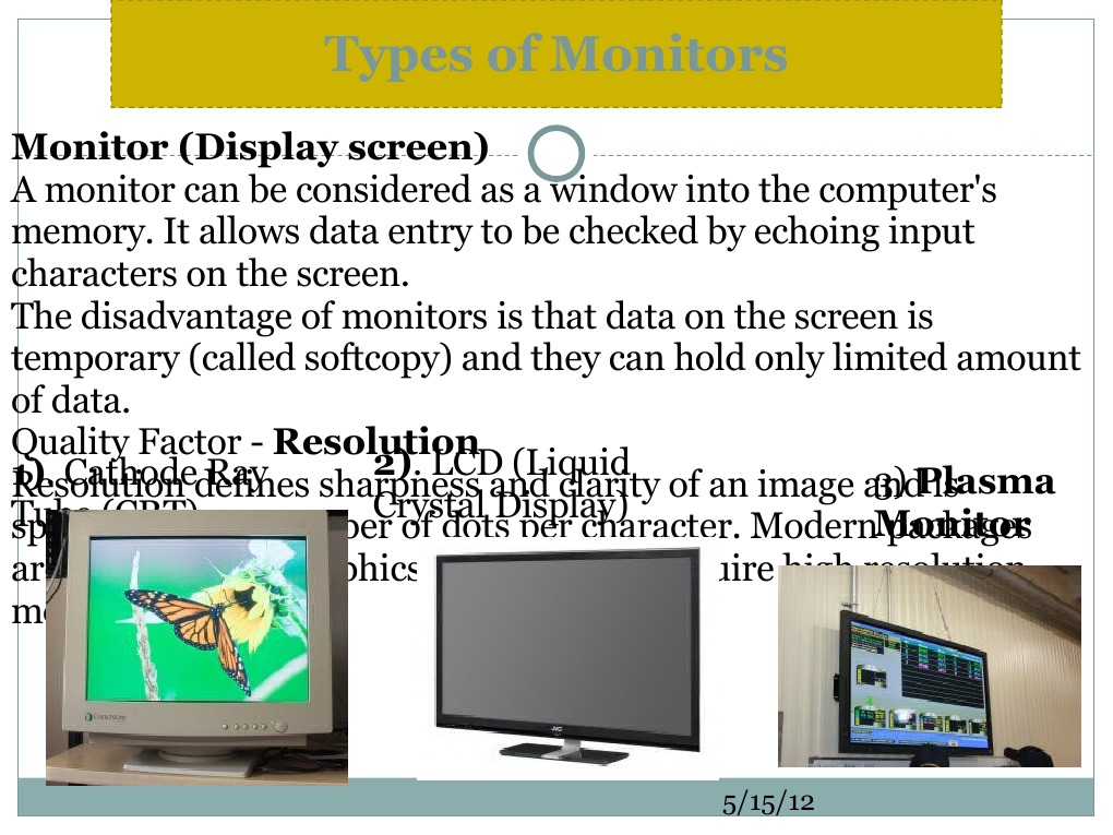 Types of Monitors | PDF | Computer Monitor | Liquid Crystal Display