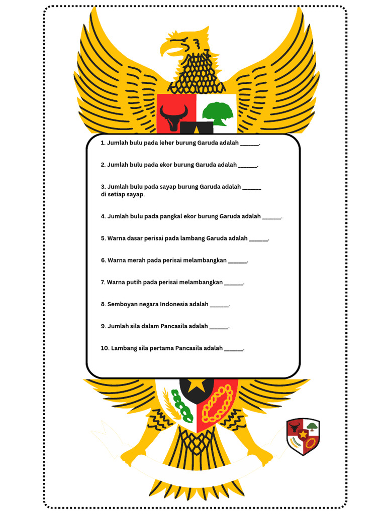 Gambar Sederhana Burung Garuda | PDF