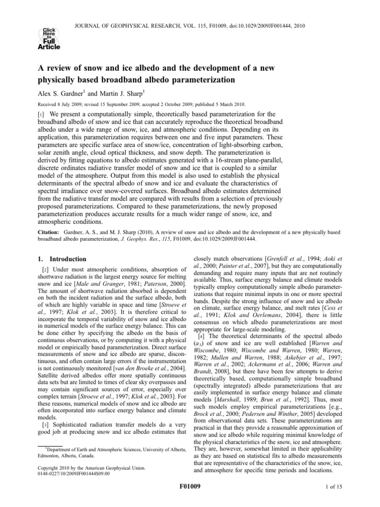 Journal of Geophysical Research Earth Surface - 2010 - Gardner - A ...