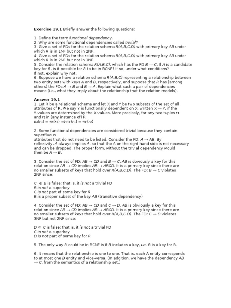 Normal Forms | PDF | Databases | Data