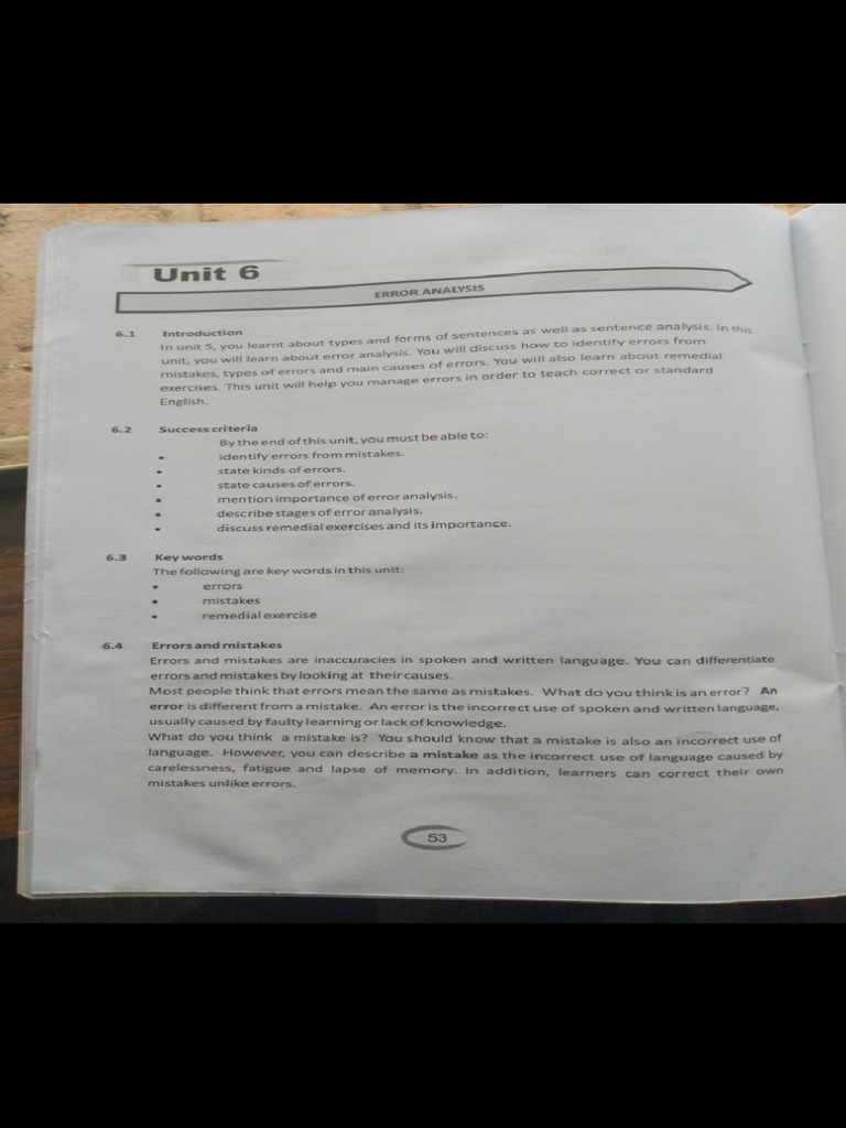 Error Analysis | PDF