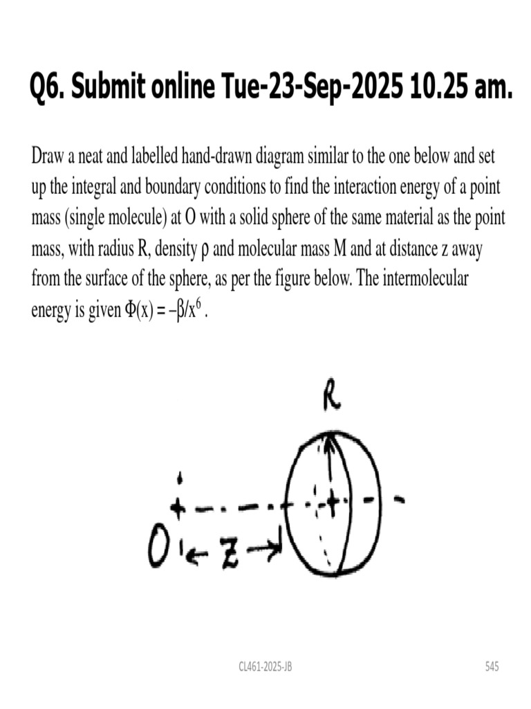 Interaction Energy of Point Mass and Sphere | PDF