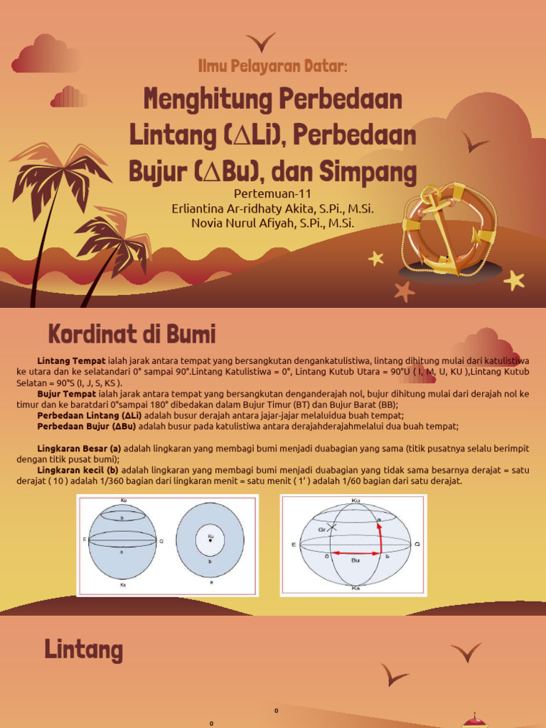 Menghitung Lintang dan Bujur Bumi | PDF