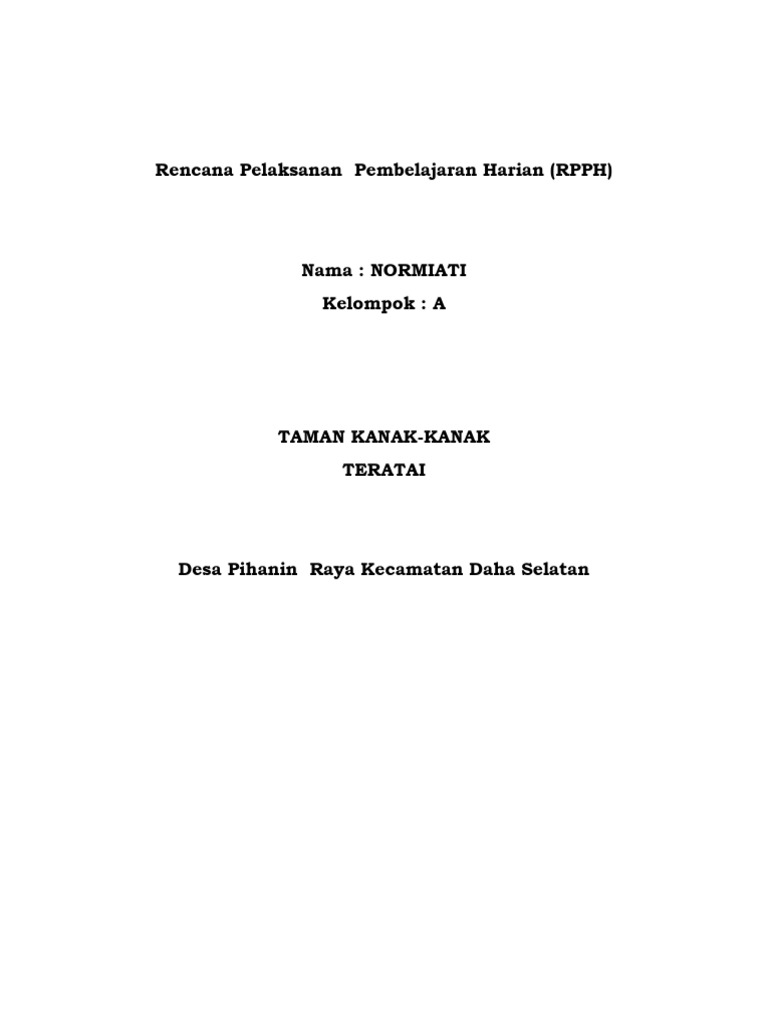RPPH TK Normiati | PDF