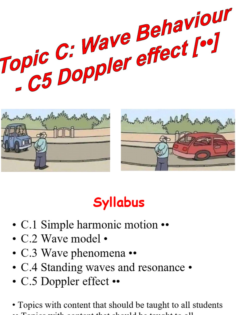 C5 Doppler Effect - Student - SL Only | PDF | Doppler Effect | Redshift