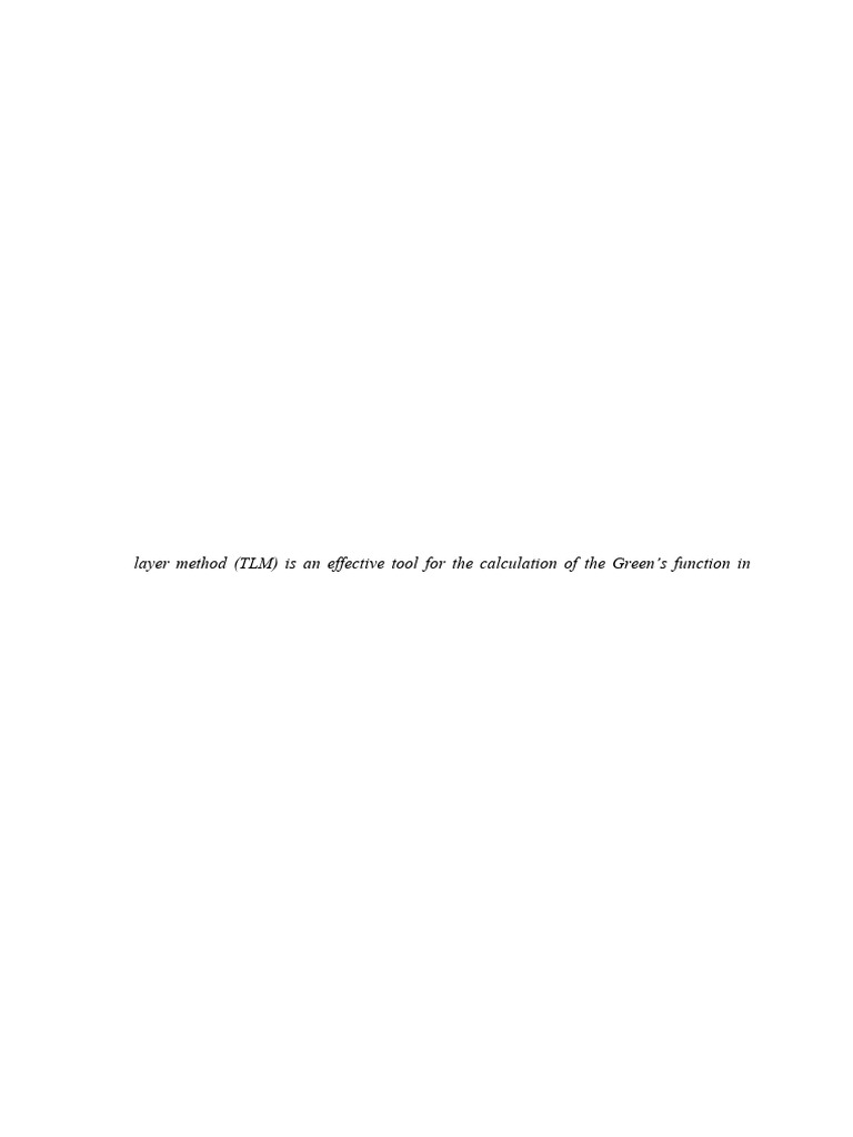 2.5D BEM with Thin-Layer Method | PDF | Matrix (Mathematics) | Integral