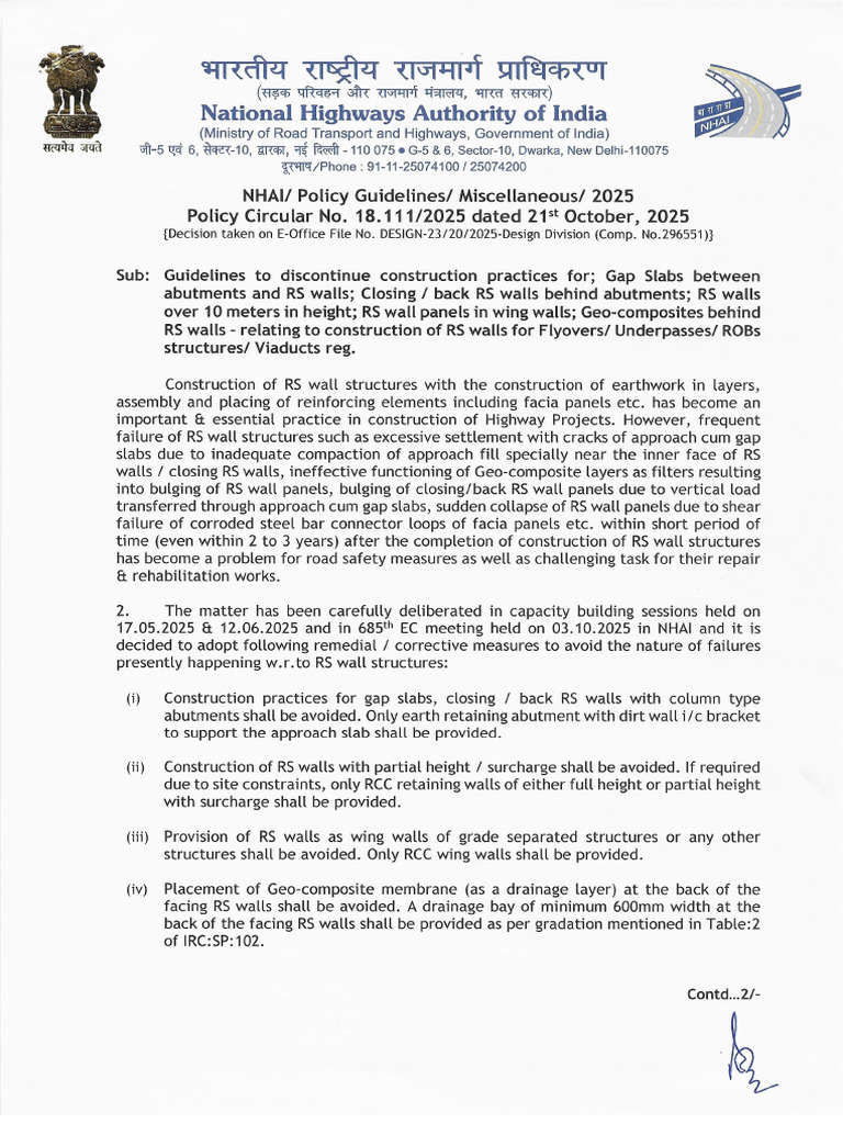 Policy Circular No. 18.111 | PDF