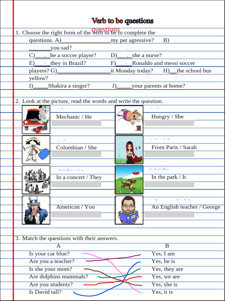 Homework-Verb To Be Resuelto (Cinthia) | PDF