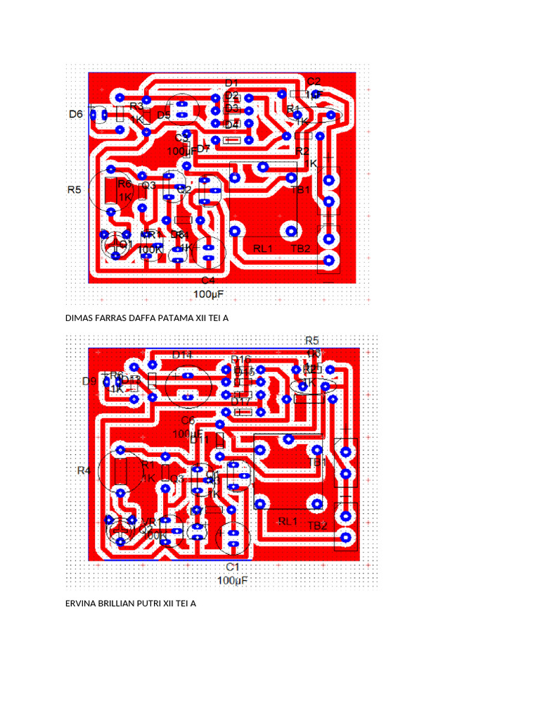 Gambar Print Out PCB Utk Bu Ice Hari Pertama | PDF