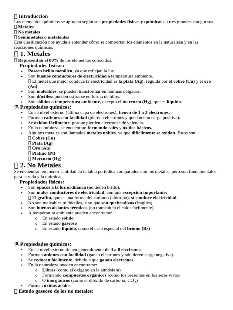 Elementos Quimicos Propiedades Clasificacion | PDF | Rieles | Elementos ...