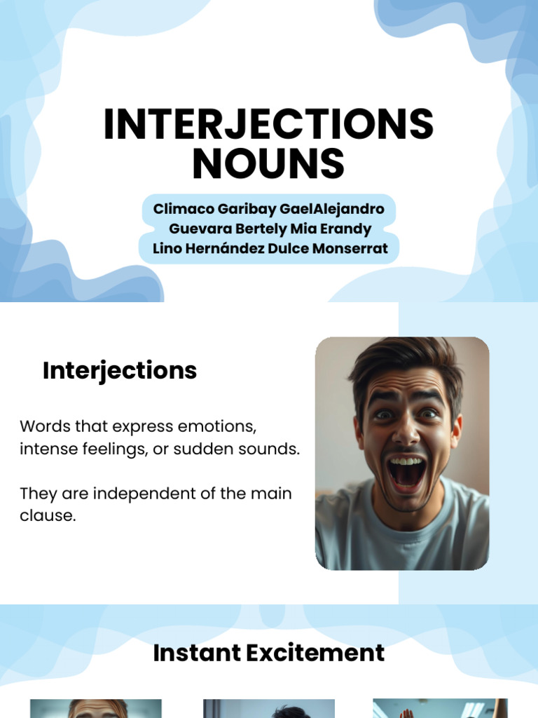 Interjections and Nouns Explained | PDF
