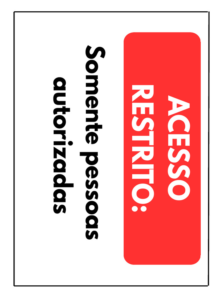 Acesso Restrito 2 | PDF