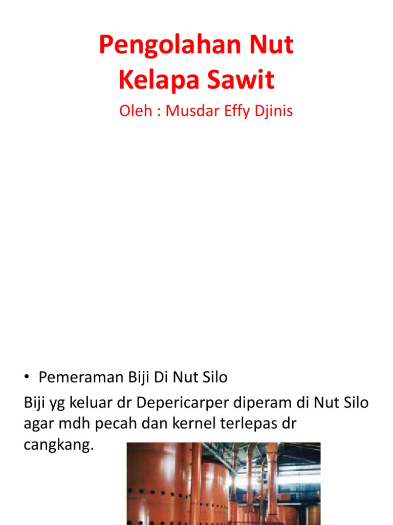 Proses Pengolahan Nut Kelapa Sawit | PDF | Griya & Taman