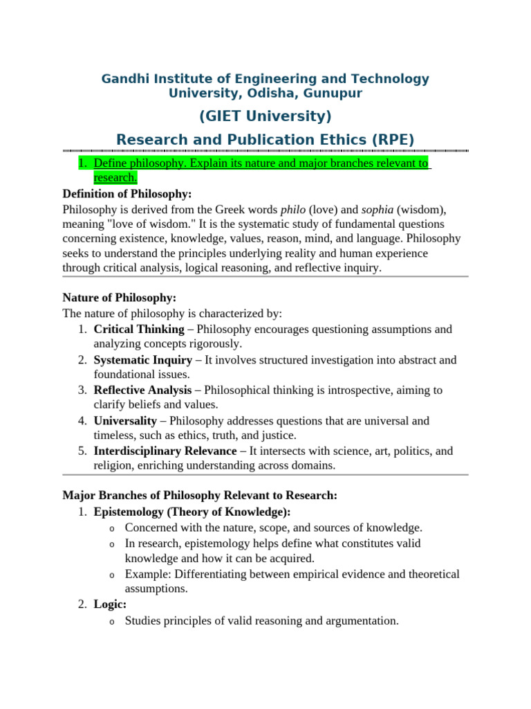 IPR Assignment Answers | PDF | Open Access | Plagiarism