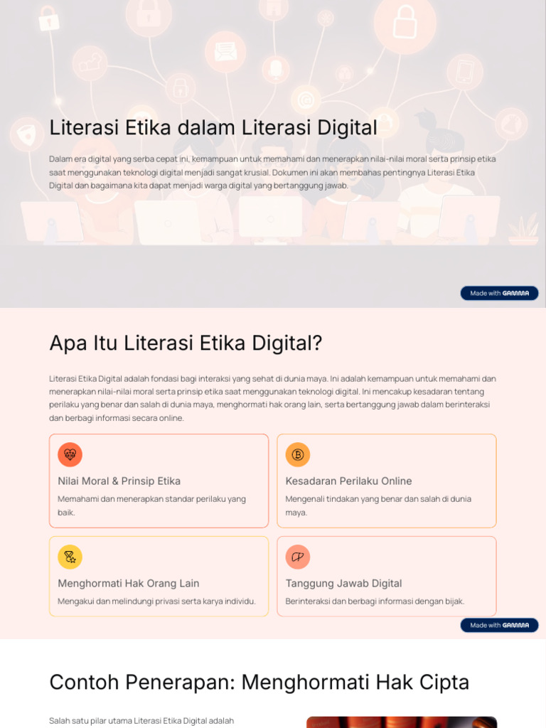Pentingnya Literasi Etika Digital | PDF