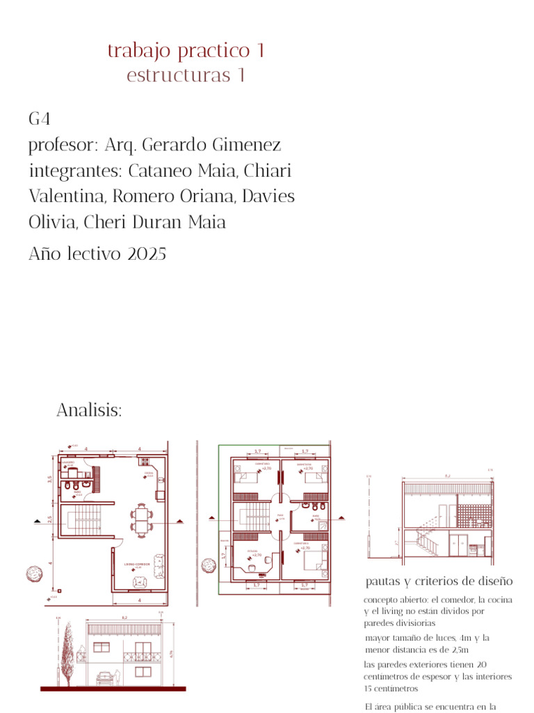 TP 1 Estructuras PDF | PDF | Elementos arquitectónicos | Construyendo tecnología