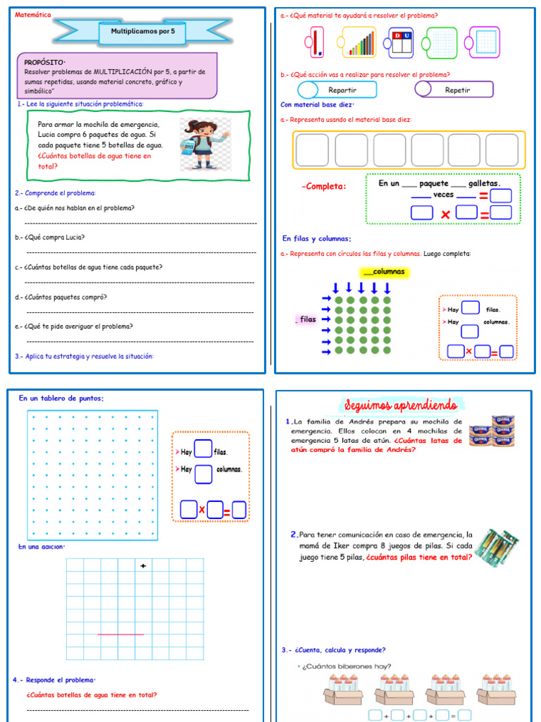 Problema de multiplicación con botellas | PDF