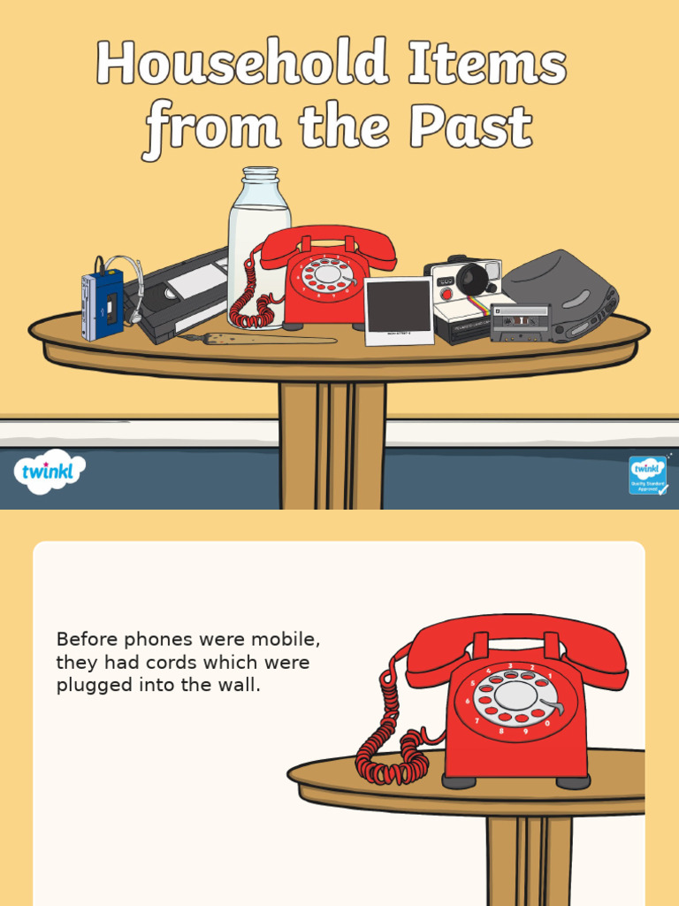 Au H 25767 Household Items From The Past Powerpoint Ver 3 | PDF