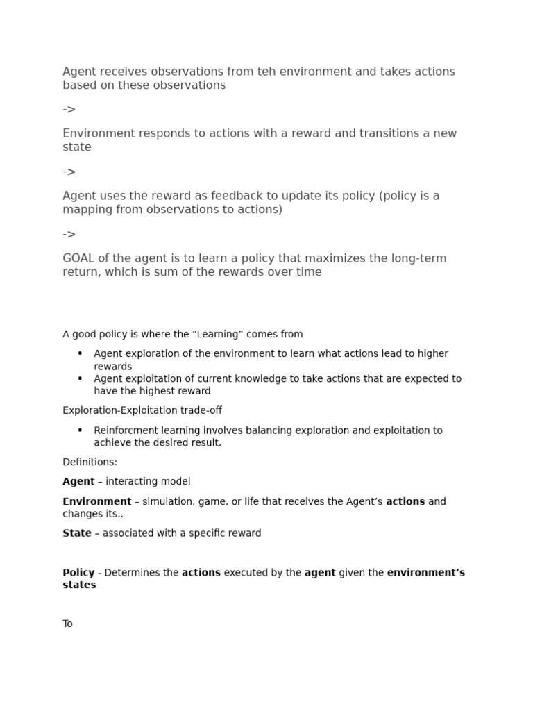 Reinforcement Learning | PDF